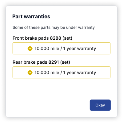 Squarerigger Fleet Management Software-Warranty Management